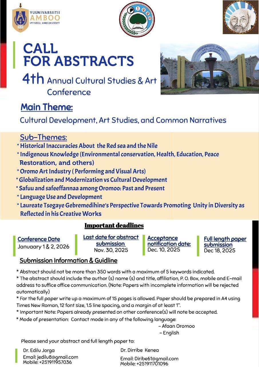 Call for Abstracts – Mamo Mezemir Campus